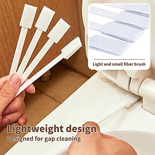 4 Set 28Pcs Small Disposable Crevice Cleaning Brushes for Toilet Corner,Skinny Gap Cleaner Scrub for Window Groove,Door Track, Keyboard,Detail Cleansing Brushes for Kitchen Stove,Blind,Air Vent,Fan