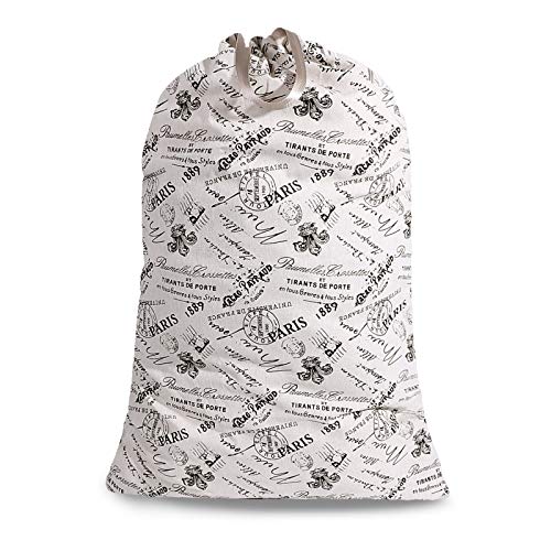 Extra Large Laundry Bag with Drawstring and Handle, Heavy Duty Travel Dirty Clothes Bag for Laundromat and Household, Durable Rip-Stop Laundry Hamper Liner, 22 Patterns(28 x 40 Inch) by SANFERGE