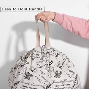 Extra Large Laundry Bag with Drawstring and Handle, Heavy Duty Travel Dirty Clothes Bag for Laundromat and Household, Durable Rip-Stop Laundry Hamper Liner, 22 Patterns(28 x 40 Inch) by SANFERGE