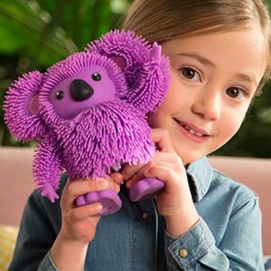 Eolo Jiggly Pets Kids’ Koala The Rubbery Walking Little Bear, Full Body Movement, Dancing, Shaking, Snappy Music, Sound Effects, Fantastic Stretchy Hair, Bright Purple, Ages 4+