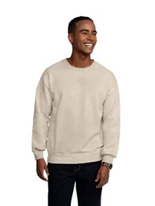 fruit of the loom mens eversoft fleece sweatshirts & hoodies shirt, crewneck sweatshirt - khaki heather, medium us