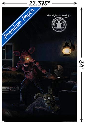 Trends International Five Nights at Freddy's: Special Delivery - Triptych 3 Wall Poster, 22.37" x 34.00", Premium Unframed Version