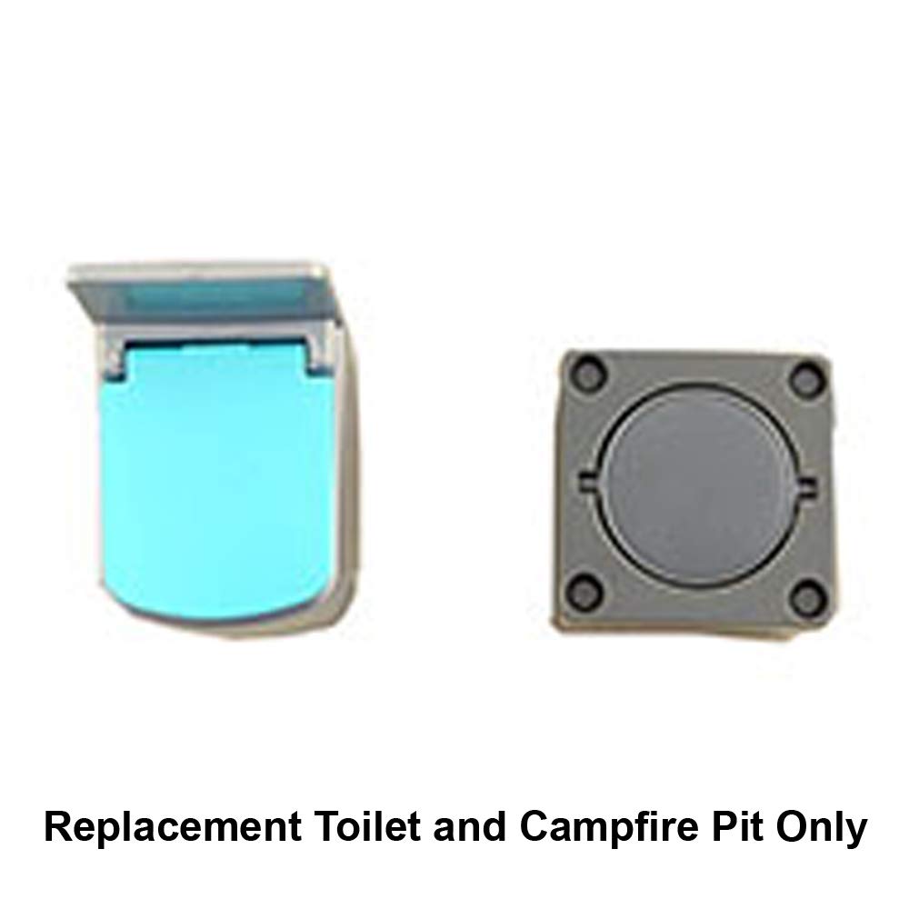 Replacement Parts for Barbie 3-in-1 DreamCamper Vehicle Playset - GHL93 ~ Replacement Toilet and Campfire Pit