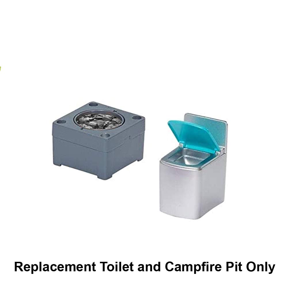 Replacement Parts for Barbie 3-in-1 DreamCamper Vehicle Playset - GHL93 ~ Replacement Toilet and Campfire Pit