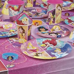 Disney Princess Party Supplies and Decorations for Princess Birthday Party Theme, Serves 16 Guests and Includes Tableware and Decor with Table Cover, Banner, Plates, Napkins & More