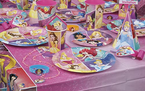 Disney Princess Party Supplies and Decorations for Princess Birthday Party Theme, Serves 16 Guests and Includes Tableware and Decor with Table Cover, Banner, Plates, Napkins & More