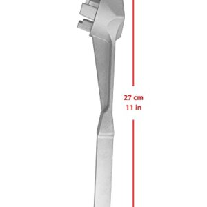 NACHEE Aluminum Drum Wrench, Drum Plug Bung Wrench for Opening 10 15 20 30 50 55 Gallon Drum, Fits 2 in and 3/4 in Bung Caps