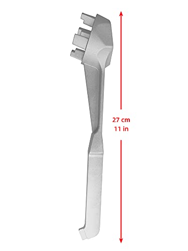 NACHEE Aluminum Drum Wrench, Drum Plug Bung Wrench for Opening 10 15 20 30 50 55 Gallon Drum, Fits 2 in and 3/4 in Bung Caps