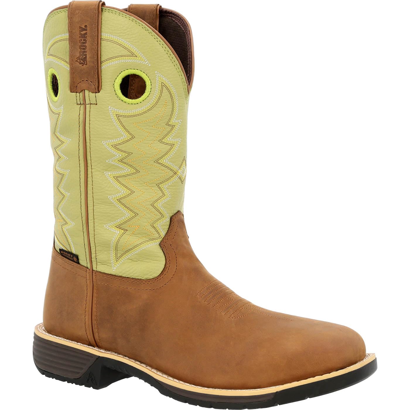 ROCKY Rugged Trail Waterproof Western Boot Size 14(W)