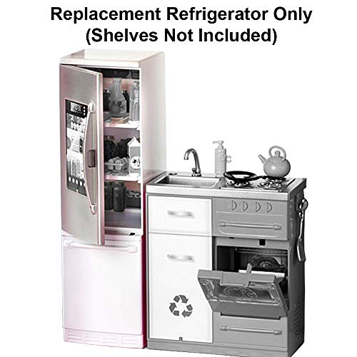 Replacement Parts for Barbie Dreamhouse Playset - FHY73 ~ Replacement Refrigerator ~ Door Really Opens ~ Shelves Not Included