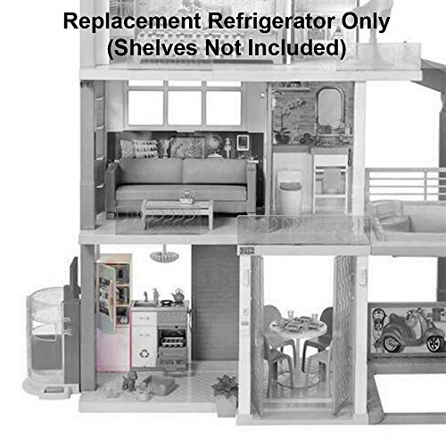 Replacement Parts for Barbie Dreamhouse Playset - FHY73 ~ Replacement Refrigerator ~ Door Really Opens ~ Shelves Not Included