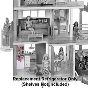 Replacement Parts for Barbie Dreamhouse Playset - FHY73 ~ Replacement Refrigerator ~ Door Really Opens ~ Shelves Not Included