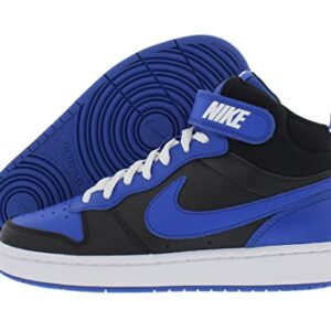 Nike Boy's Court Borough Mid 2 (Big Kid) Black/Game Royal/Game Royal/White 4 Big Kid M