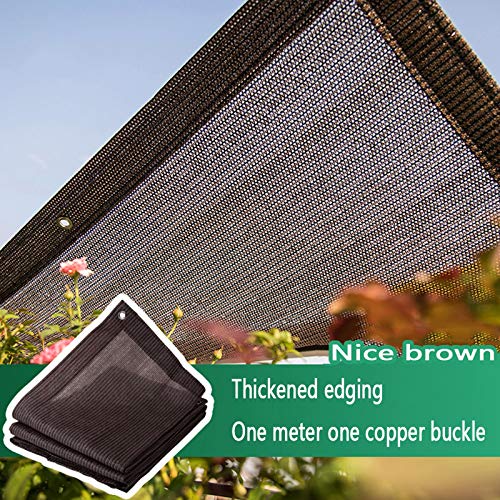 AILILI Shade Cloth 9.8x13.1ft • 16.4x19.7ft,Patio Sun Shades Brown,Lightweight Fabric,Canopy Sail,90% Shading Rate,Awning for Outdoor,for Patio, Pergola, Backyard Outdoor