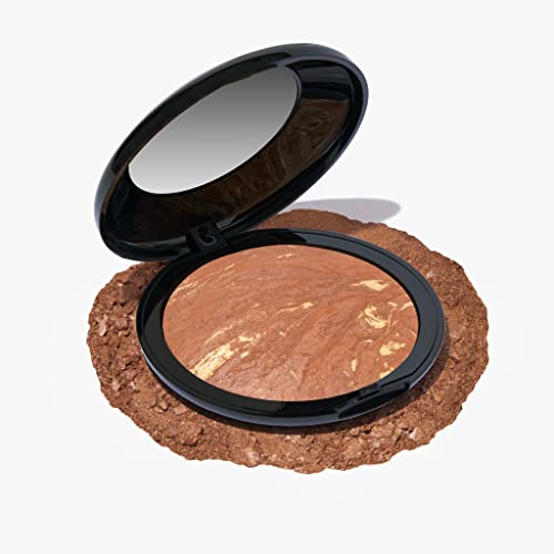 LAURA GELLER NEW YORK Baked Face and Body Frosting - Copper Glow - Supersize 3 Oz - Illuminating Bronzer Powder - Weightless Creamy Texture - Apply Wet or Dry