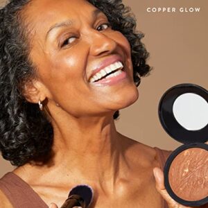 LAURA GELLER NEW YORK Baked Face and Body Frosting - Copper Glow - Supersize 3 Oz - Illuminating Bronzer Powder - Weightless Creamy Texture - Apply Wet or Dry