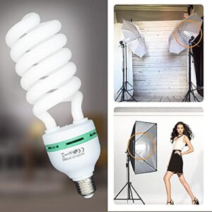 MOUNTDOG 95W 5500K Lighting Bulb Photography Daylight Balanced Bulb for Soft Box Lighting Photo Studio Lamp Photography Photo Video Studio