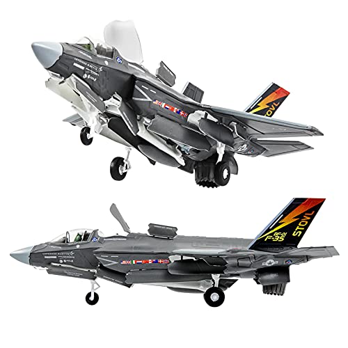 Busyflies Fighter Jet Model 1:72 F-35B Lightning II Attack Fighter Plane Model Diecast Military Airplane Model for Collection and Gift (F-35B- Lightning)