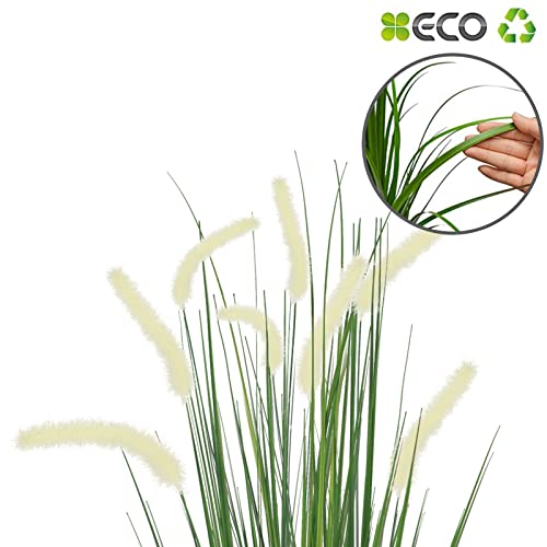 luxsego Artificial Plants Dogtail Grass, Potted Faux Greenery Plants for Home, Office, Bathroom, Wedding, Garden, for Her or Him, Decorative Home Accessories(35.4in)