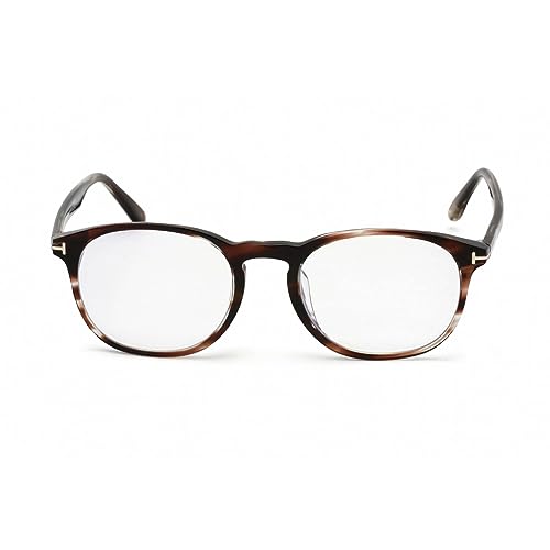 Eyeglasses Tom Ford FT 5680 -F-B Asian fit 053 Shiny Striped Brown Havana/Blue