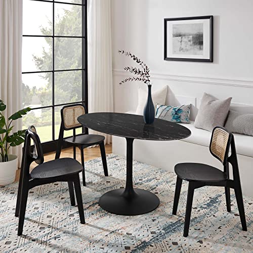 Modway Lippa Dining Table, 54 x 31.5 x 28.5, Black