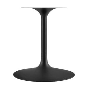 Modway Lippa Oval Artificial Marble 78" Dining Table, Black Black