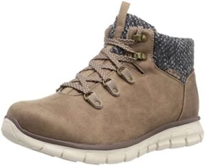 skechers women's walking boot hiking, taupe, 9