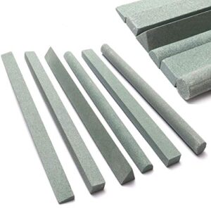 cbright knife sharpening stone set,6 pcs 180# whetstone set, coarse polishing oilstone set for sharpen chisel gouge or most metal bladed cutting tools, variety of shapes (length:150mm(appr.5.90inch))