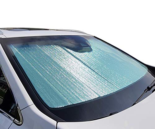 AutoTech Park Foldable Sunshade Compatible with 2011-2018 Porsche Cayenne SUV, Custom-fit Windshield Sun Shade