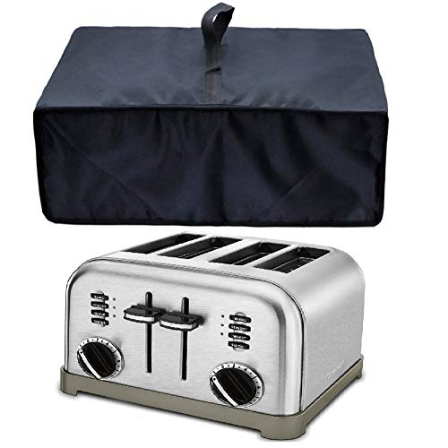 Heavy Duty Heat-Resistant Waterproof Dust-proof Cover for Cuisinart CPT-180 Metal Classic 4-Slice Toaster/Cuisinart CPT-340/CPT-142/ CPT-435/KitchenAid Kmt4115cu/BLACK+DECKER TR4310FBD/4-Slice Toaster