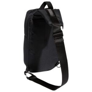 adidas Originals Utility Crossbody Sling Bag with Water Bottle Sleeve, Black, One Size