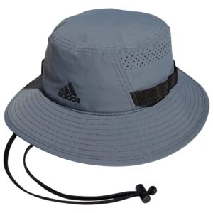 adidas men's victory 4 bucket hat, grey, large-x-large