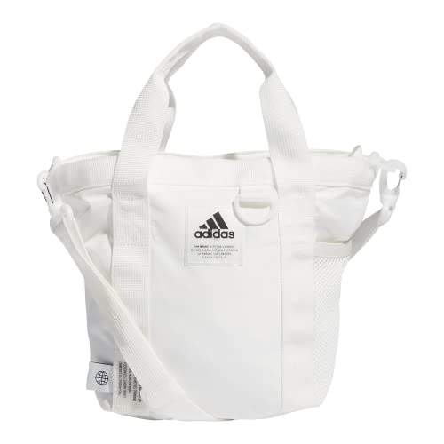 adidas Women's Essentials Mini Tote Crossbody Bag, Non Dyed White/Non Dyed White, One Size