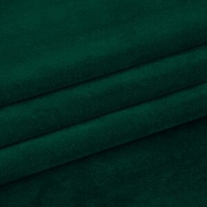 SNITIE Emerald Green 84in Long Velvet Curtains with Back Tab and Rod Pocket Soft Privacy Light Filtering Velvet Drapes for Bedroom and Living Room, Set of 2 Panels, 52 x 84Inch Long