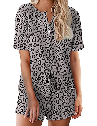 Ekouaer Tie Dye Pajamas Set Womens Loungewear Sleepwear 2 Piece PJ Sets