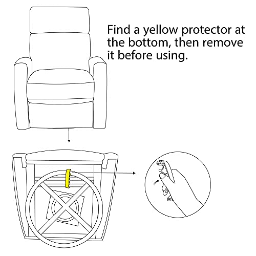 CHITA Genuine Leather Power Swivel Glider Recliner Chair,USB Charge Manual Headrest Double Layer Backrest Truck armrest Recliner Chair Sofa for Living Room and Nursery-Haze