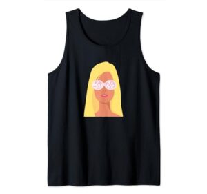 barbie sunglasses tank top