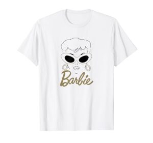 barbie vintage gold glasses t-shirt