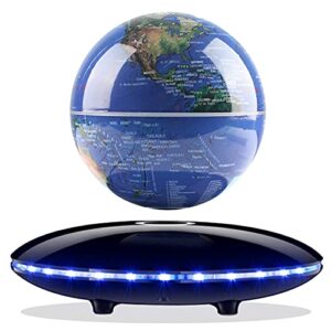 ruixinda levitating globe,cool gadgets magnetic globes floating globe world map office decor with led light base,cool tech gift for men father boys boss