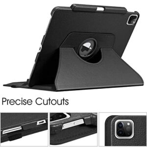 Fintie Rotating Case for iPad Pro 12.9-inch 6th Generation 2022-360 Degree Swiveling Protective Cover with Pencil Holder, Auto Sleep/Wake, Also Fit iPad Pro 12.9" 5th/4th/3rd Gen, Black