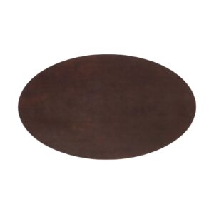 Modway Lippa Oval Wood Grain 60" Dining Table, 60 x 35.5 x 28.5, Gold Cherry Walnut