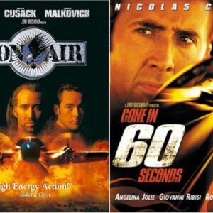 Nicolas Cage Double Feature Con Air & Gone in 60 Seconds 2 DVD Set Widescreen