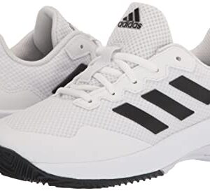 adidas Men's GameCourt 2 Tennis Shoe, White/Core Black/White, 10