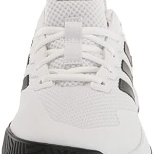 adidas Men's GameCourt 2 Tennis Shoe, White/Core Black/White, 10