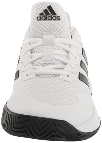 adidas Men's GameCourt 2 Tennis Shoe, White/Core Black/White, 10