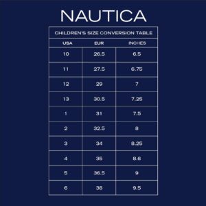 Nautica Kids Boys Loafers Casual One Strap Boat Shoes for Toddler Little Kid-Teton Toddler-Denim Tan Size-5