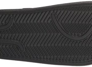 adidas Unisex Adilette Clogs Slide Sandal, Core Black/White/Core Black, 13 US Women/12 US Men