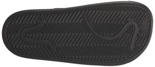 adidas Unisex Adilette Clogs Slide Sandal, Core Black/White/Core Black, 13 US Women/12 US Men