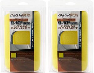 autospa 40411as foam 9-10" polishing bonnet(pack of 2)