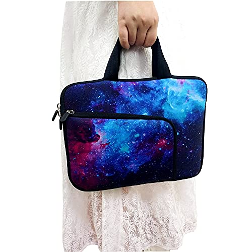 14 15 15.4 15.6 inch Laptop Handle Bag Computer Protect Case Pouch Holder Notebook Sleeve Neoprene Cover Soft Carrying Case with Extra Pockets for Dell Lenovo Toshiba HP Chromebook ASUS Acer(Galaxy)